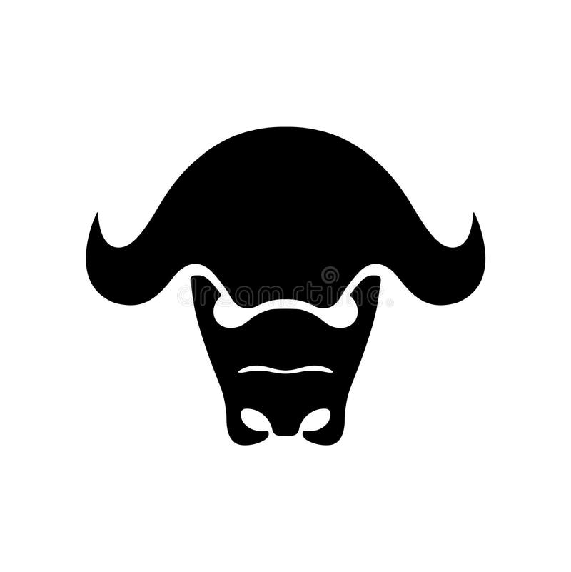 Buffalo face icon stock vector. Illustration of wildlife - 298421849