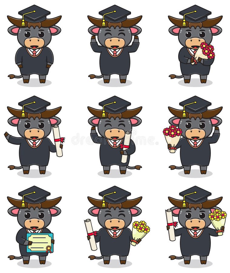 Horn Graduation Icon and Logo Design Stock Vector - Illustration of ...