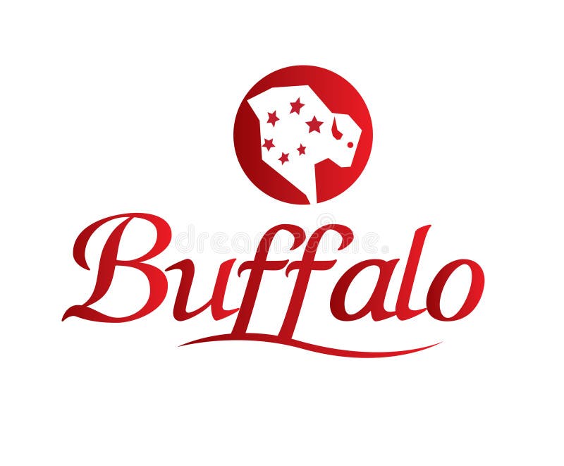 Buffalo Logo Design stock illustration. Illustration of buffalo - 81268351