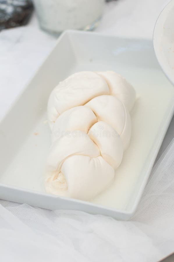 Buffalo Mozzarella Fresh Cheese Stock Image - Image of product, weave ...
