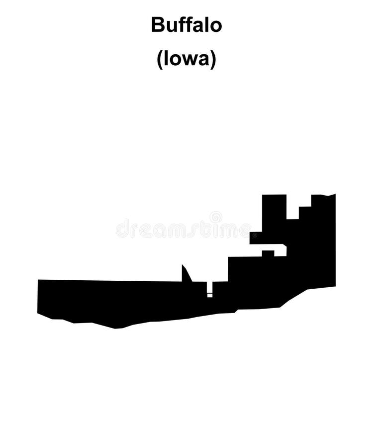 Buffalo Outline Map Stock Illustrations – 330 Buffalo Outline Map Stock ...