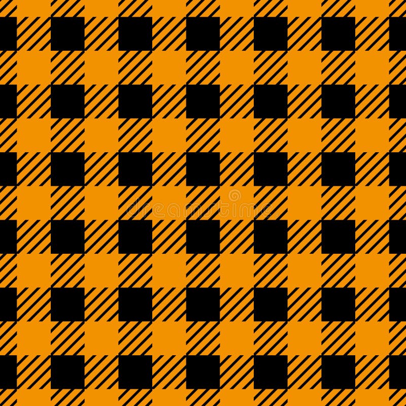 Orange Black Buffalo Plaid Stock Illustrations – 779 Orange Black ...