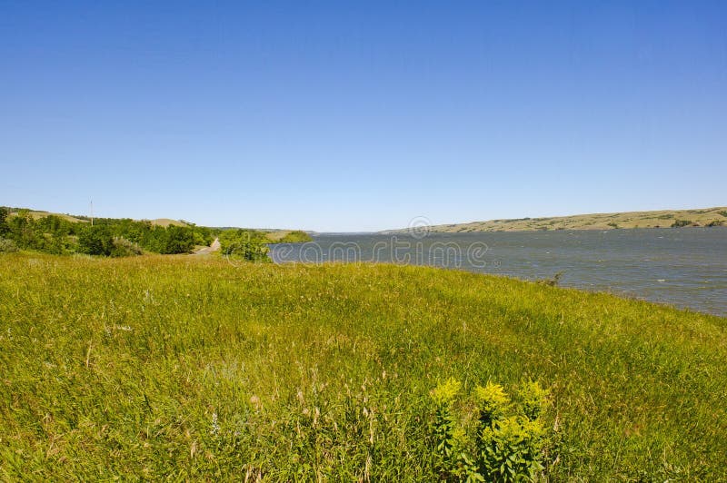 Buffalo Pound Lake stock photo. Image of grass, provincial - 272475866