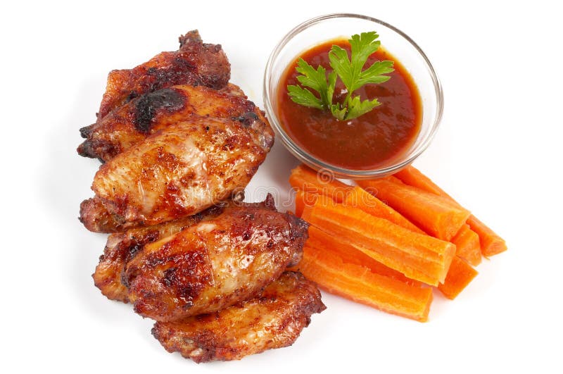 Buffalo wings set stock image. Image of heap, nutrition - 14685919