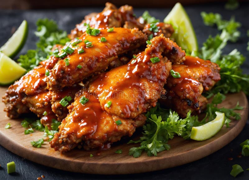 Buffalo Wings, Traditional American Cuisine Stock Illustration ...