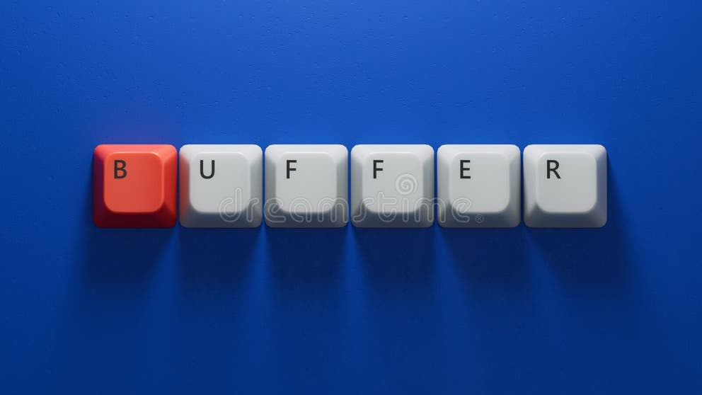Buffer.Computer Keyboard Keys Spelling Stock Illustration ...