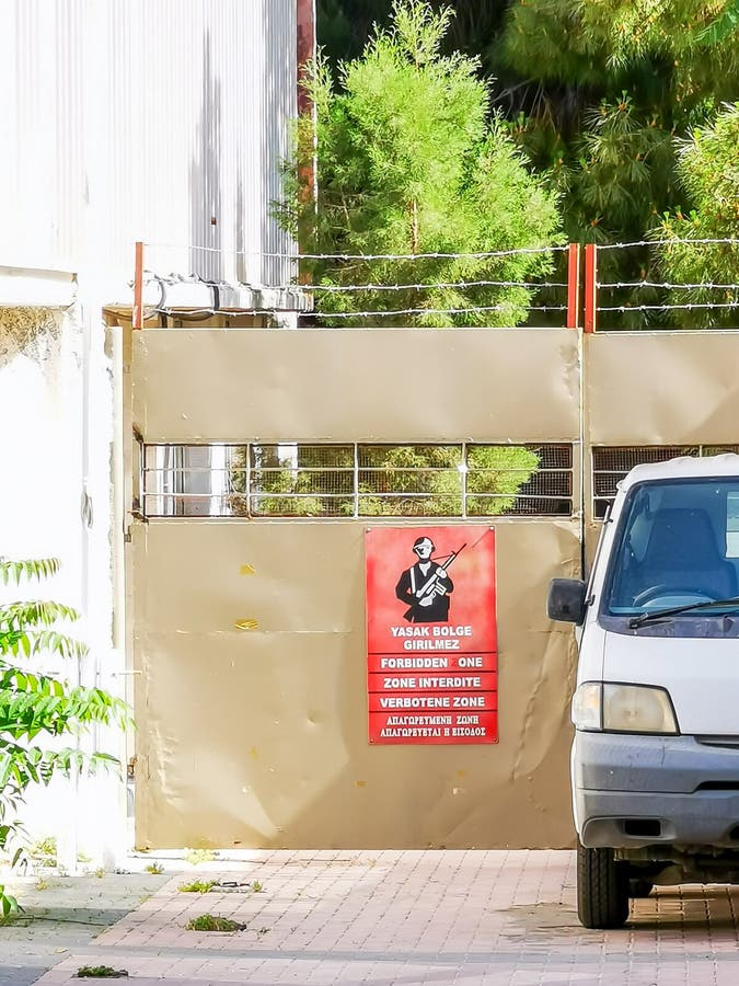 Buffer Zone between Southern and Northern Cyprus Editorial Image ...