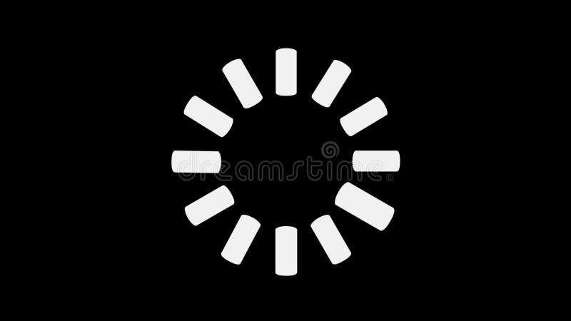 Buffering Effect on Black Background Motion Graphic Effect. Stock ...