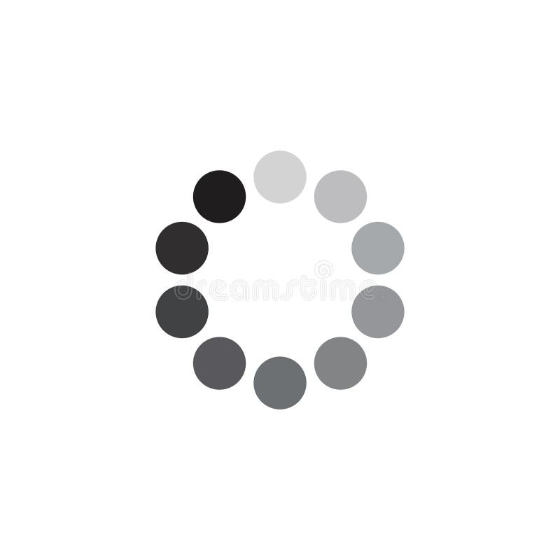 Buffering icon vector stock vector. Illustration of circle - 285680668
