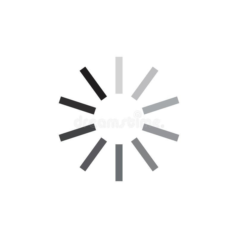 Buffering icon vector stock vector. Illustration of symbol - 285680678