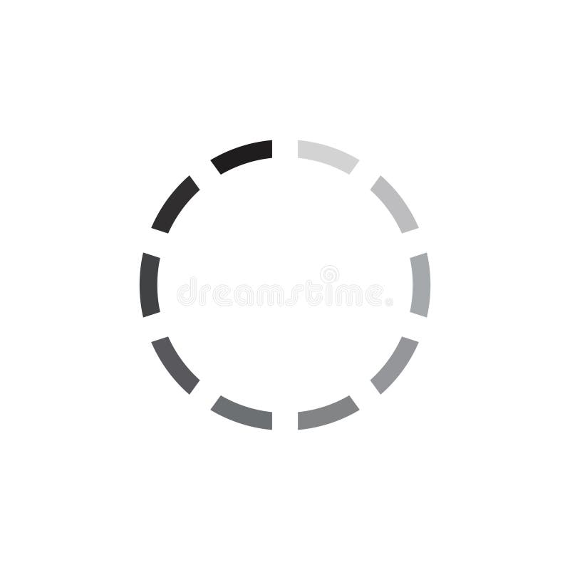 Buffering icon vector stock vector. Illustration of indication - 285680700