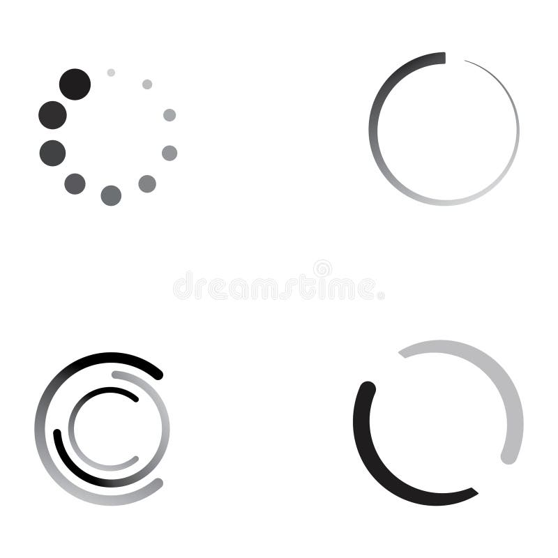 Buffering icon vector stock vector. Illustration of animation - 285680820