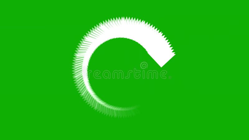 Digital Buffering Symbol Motion Graphics with Green Screen Background ...