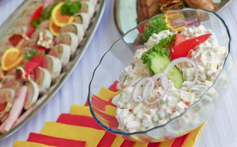 Buffet stock image. Image of green, lemon, food, cheese - 15350777