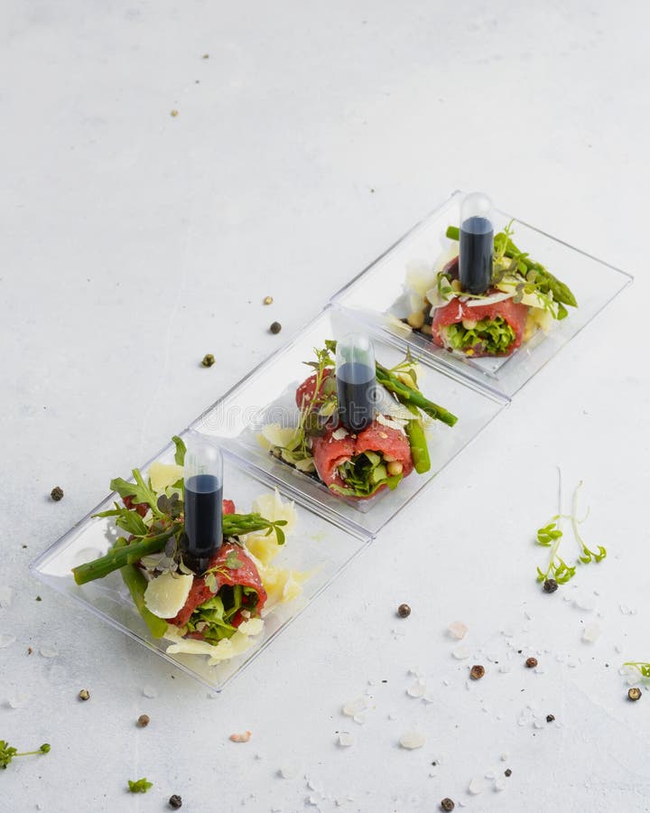 Buffet Appetizer with Beef and Parmesan Stock Photo - Image of cuisine ...