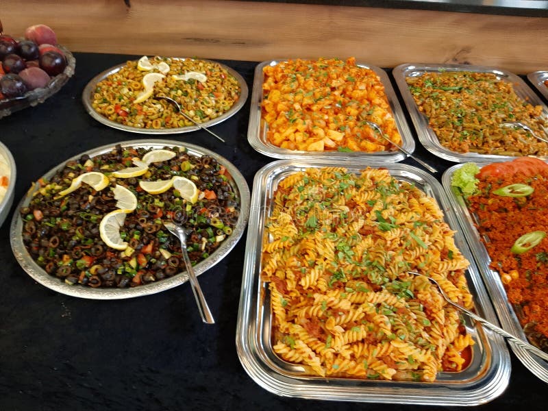 Buffet breakfast and meals stock photo. Image of buffet - 194210474