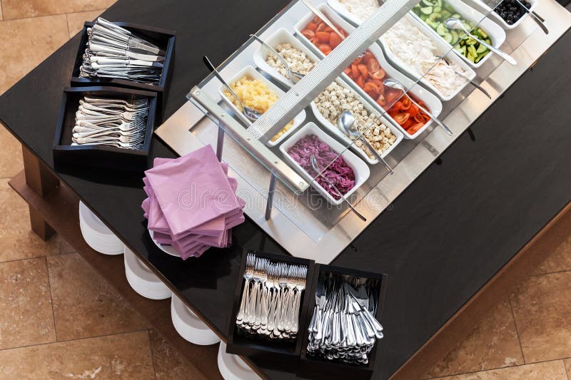 Buffet breakfast theme stock image. Image of metallic - 30578141