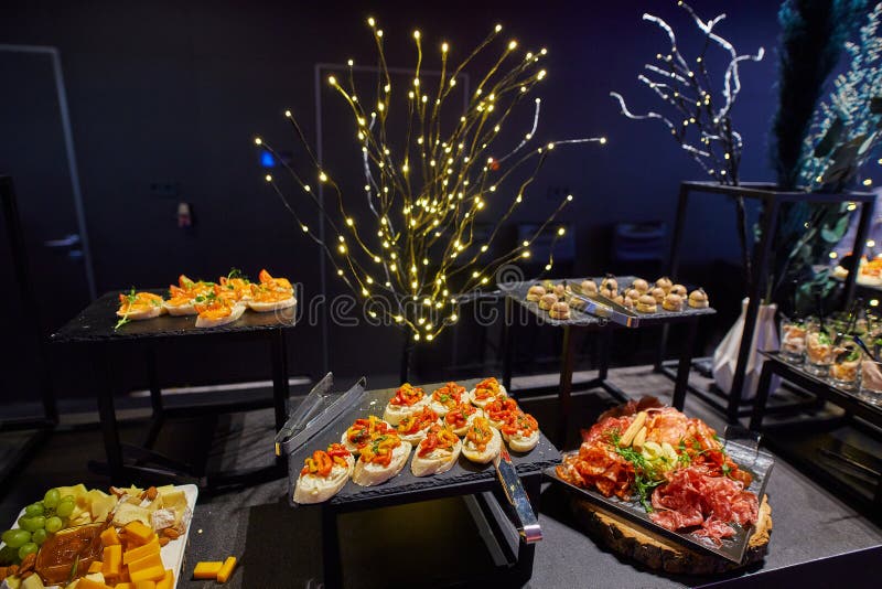 Buffet during a Business Event Stock Image - Image of eating, cuisine ...