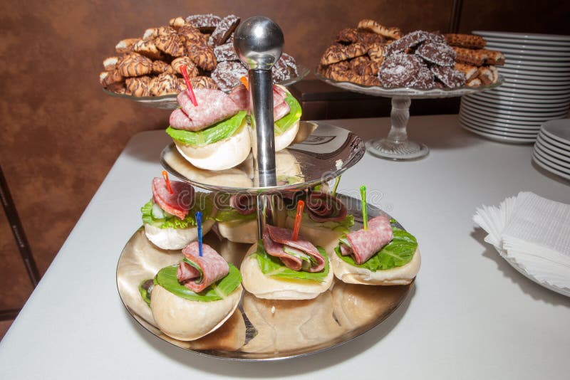Buffet, cocktail party stock image. Image of breakfast - 61064503