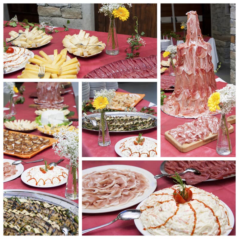 Catering collage stock image. Image of detail, closeup - 18911379