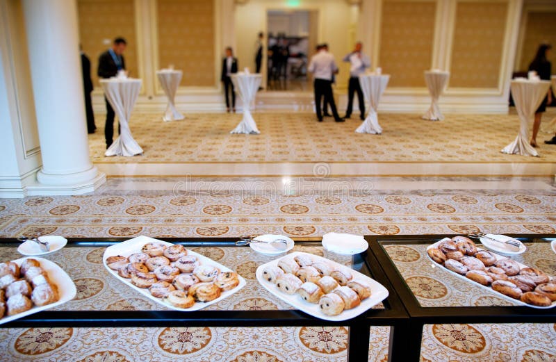 Buffet at the conference stock photo. Image of break - 78890998
