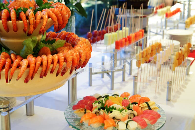 Buffet dinner stock photo. Image of meal, catering, show - 18072164