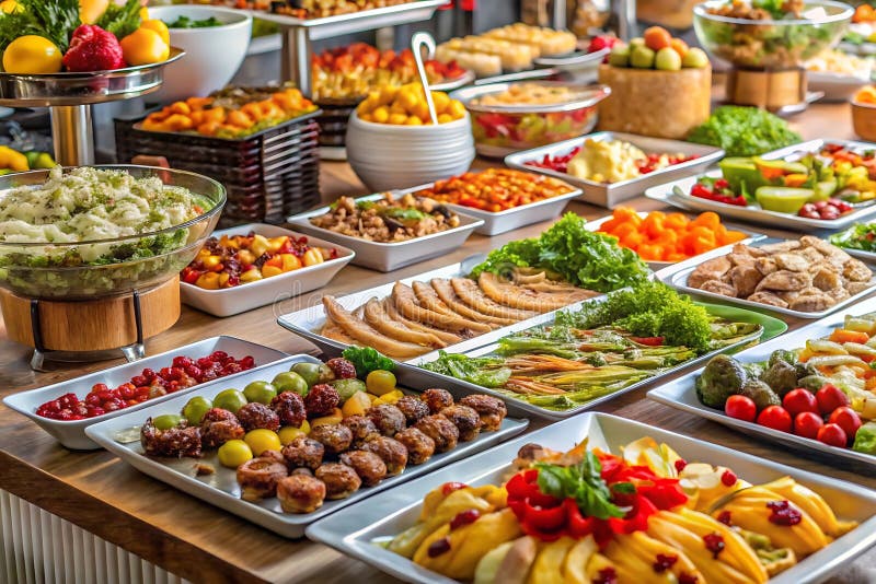 Buffet food item stock photo. Image of fast, selection - 334917974