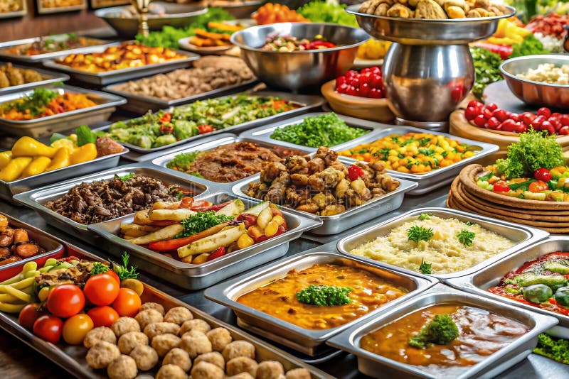 Buffet food item stock image. Image of hotel, self, festive - 334918023