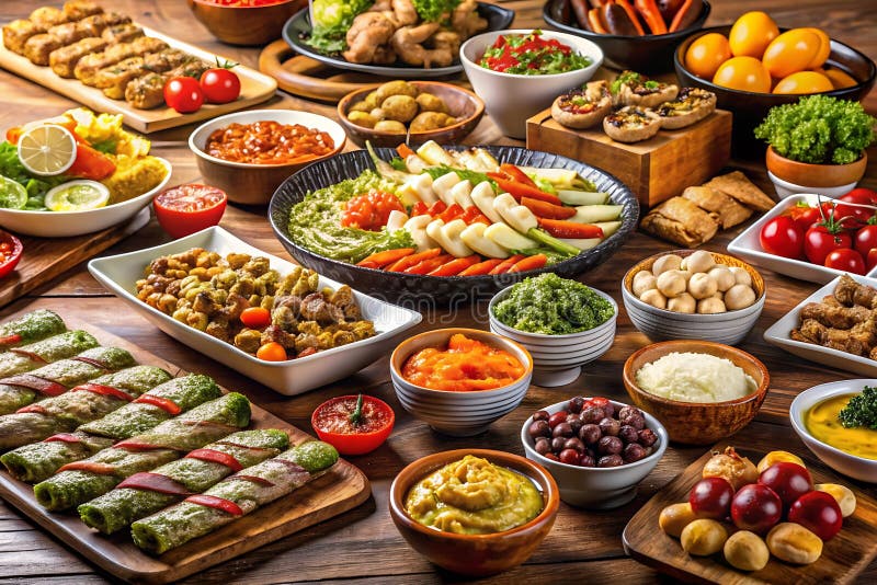 Buffet food item stock image. Image of people, warm - 334918477