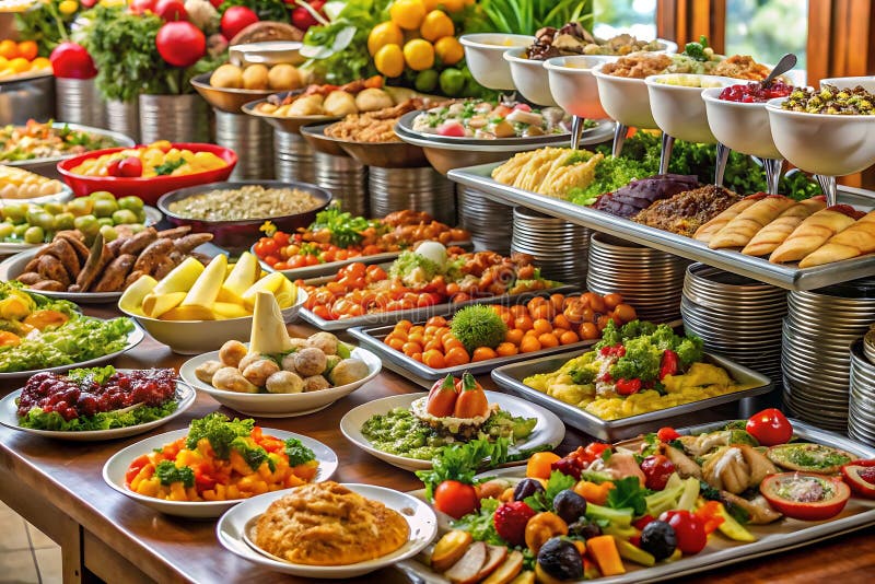 Buffet food item stock photo. Image of people, reception - 334918822