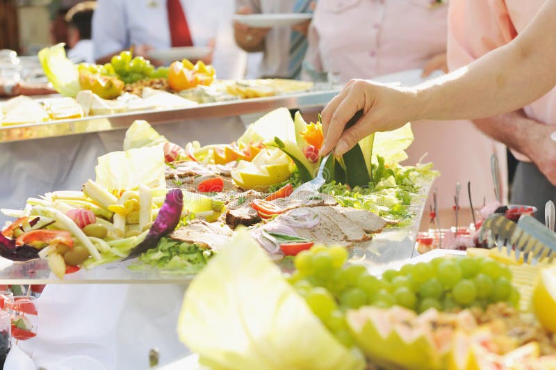 Buffet food people stock photo. Image of delicious, food - 10246716
