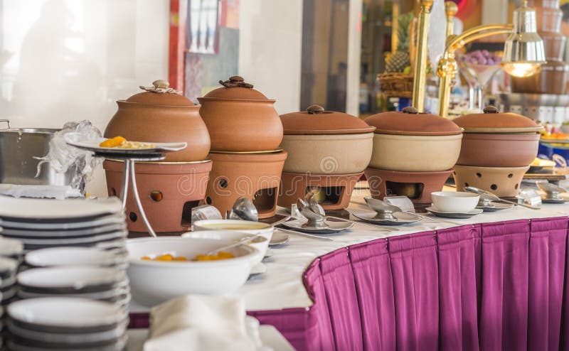 Buffet stock image. Image of heating, business, plate - 49545763