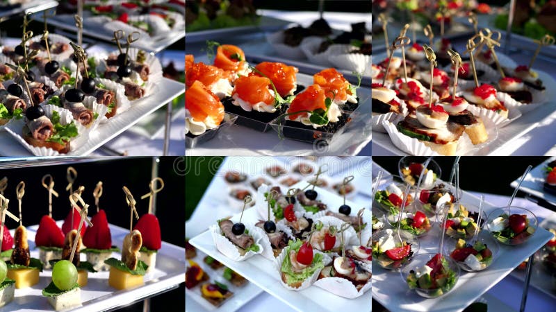 Buffet for the Holiday. Beautifully Decorated Banquet Table with ...