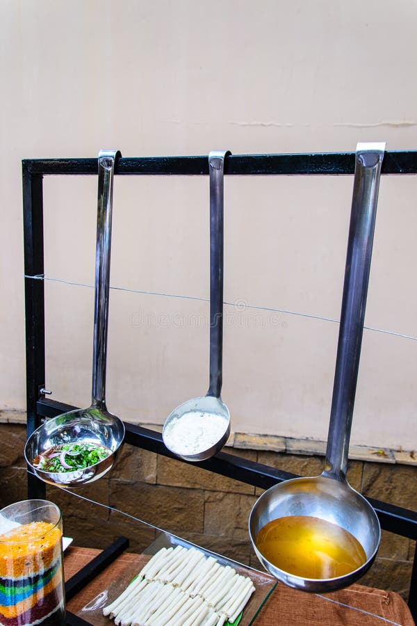 Buffet ladle decoration stock photo. Image of decoretion - 44784802