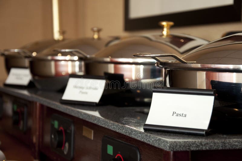 Buffet line of food stock photo. Image of warm, business - 66812796
