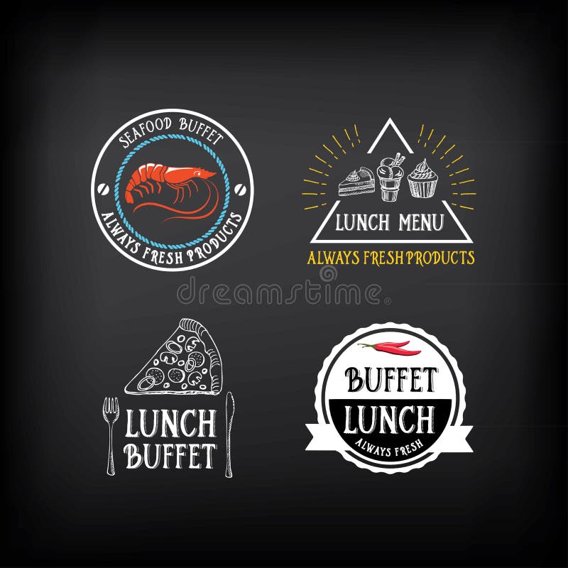 Buffet Menu, Restaurant Design. All You Can Eat.Vector with Grap Stock ...