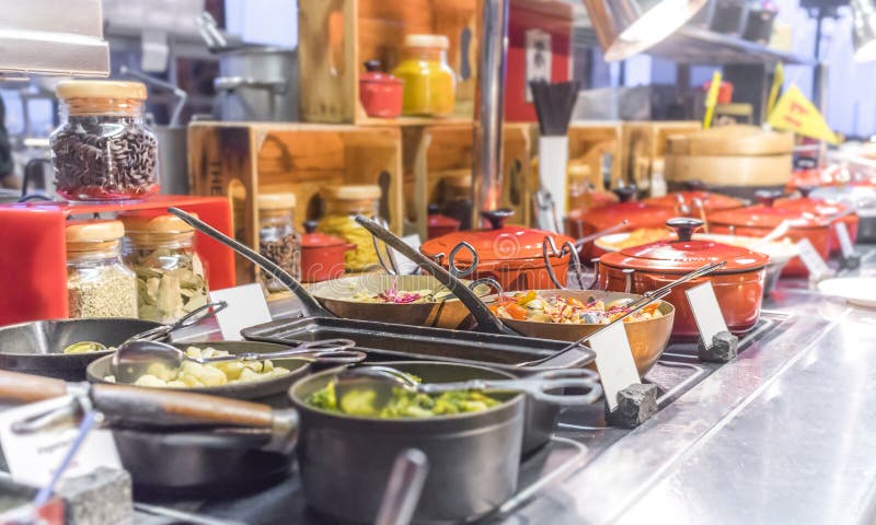 Buffet Restaurant stock image. Image of lunch, service - 74241777