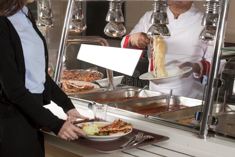 Buffet self-service stock image. Image of plate, tray - 29528947