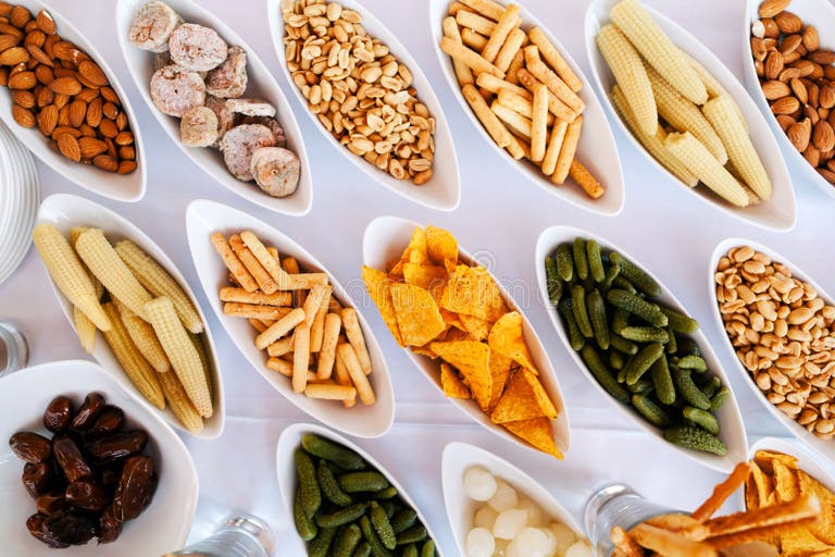 Buffet Snack Appetizers Top View Stock Photo - Image of deli, cuisine ...