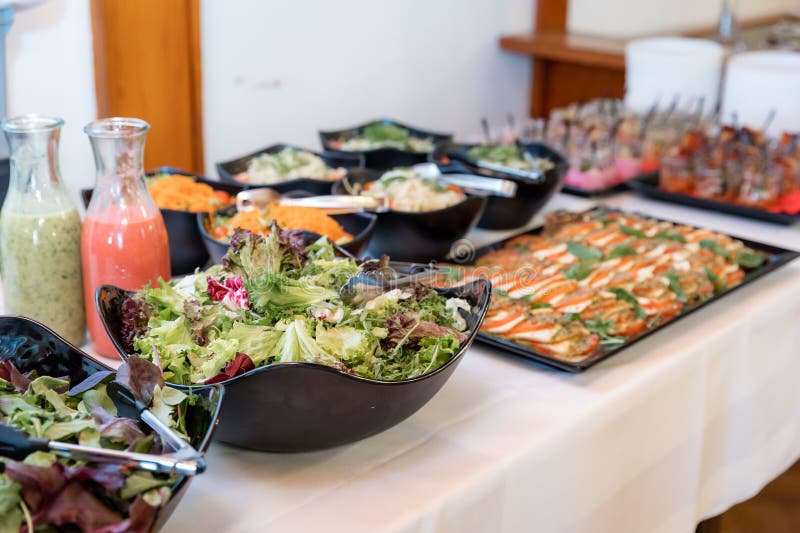 Buffet Snacks Prepared for Party Stock Photo - Image of restaurant ...