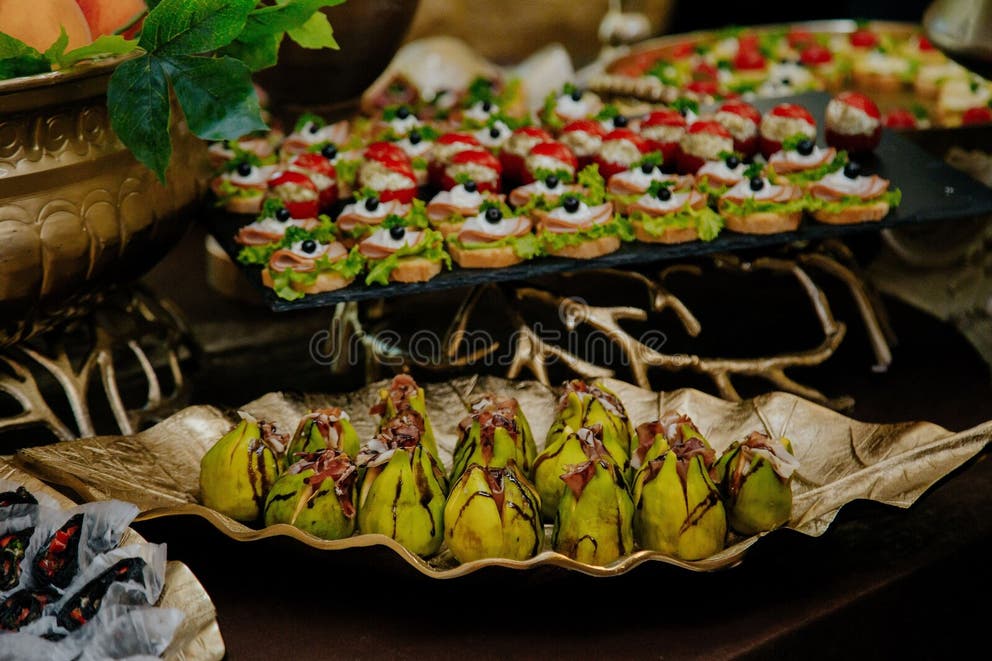 Buffet Spread with an Array of Delicious Food Items. Stock Image ...