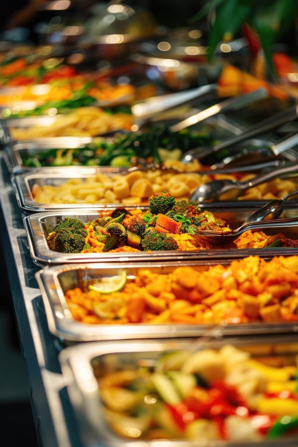A Buffet Spread with a Wide Selection of Different Types of Food. Ideal ...
