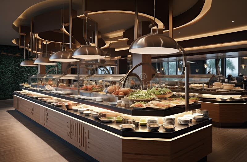 Buffet System at a Five-star Hotel Stock Image - Image of elegant ...