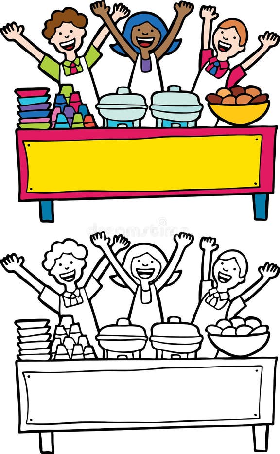 Cartoon Buffet Table Stock Illustrations – 908 Cartoon Buffet Table ...