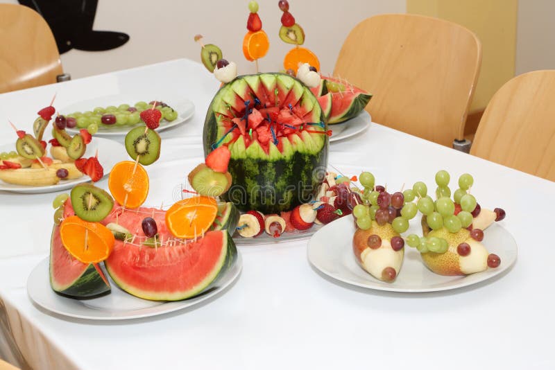 Buffet Table stock image. Image of pear, carrying, grapes - 55129417