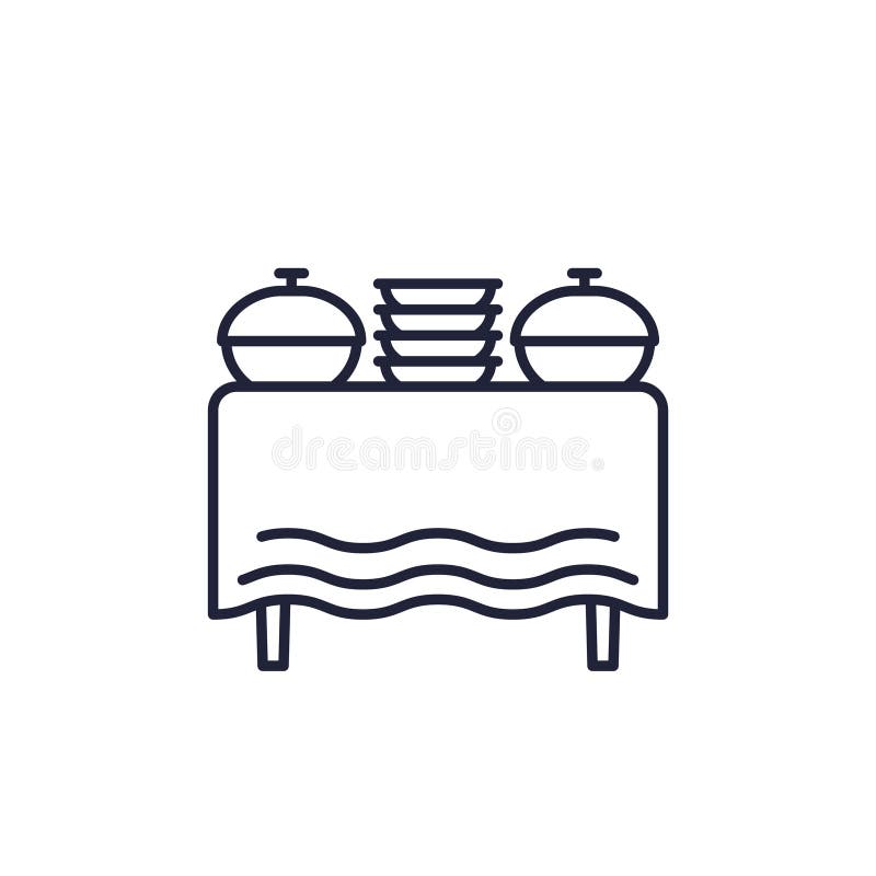 Buffet Table Stock Illustrations – 15,637 Buffet Table Stock ...