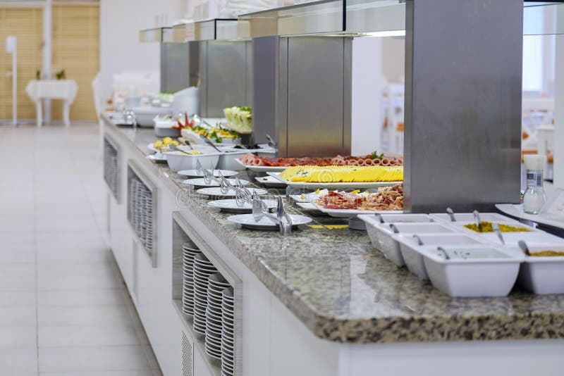 Buffet with main dishes 5 stock image. Image of drink - 134589107