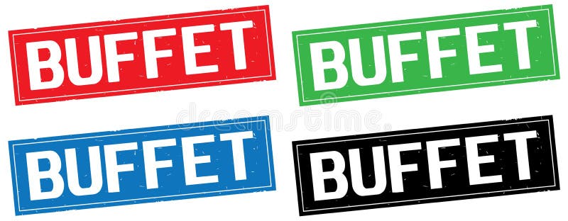 Buffet blue stamp stock illustration. Illustration of illustration ...