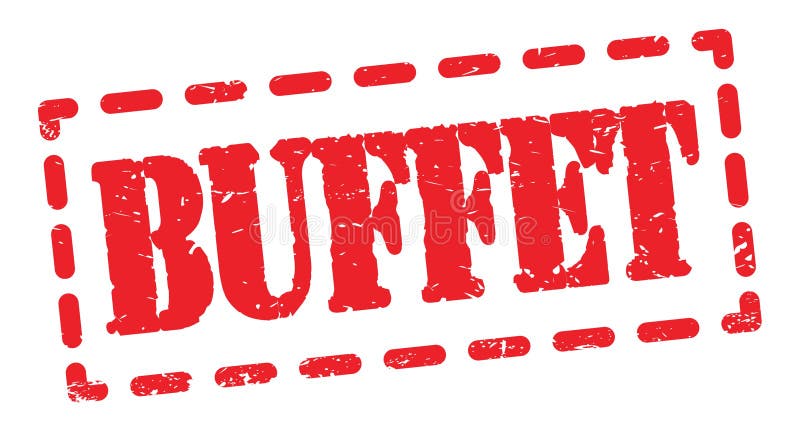 BUFFET Text Written on Red Stamp Sign Stock Illustration - Illustration ...