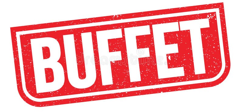BUFFET Text Written on Red Stamp Sign Stock Illustration - Illustration ...